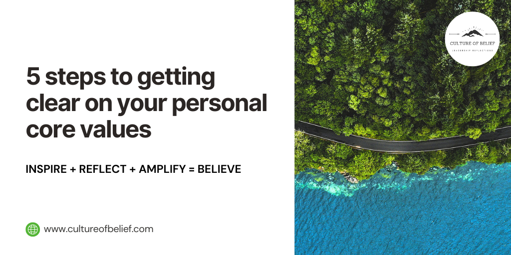 5 Steps to Getting Clear on Your Personal Core Values - Culture of ...